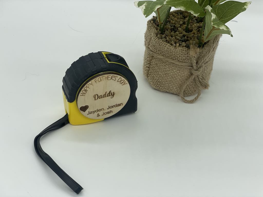Personal message Tape measure – Bons blocks and laser crafts