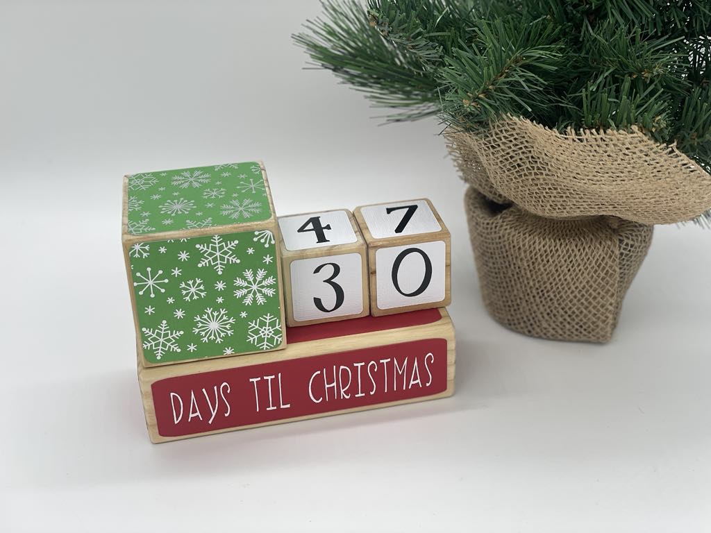 Christmas Countdown Blocks – Bons blocks and laser crafts