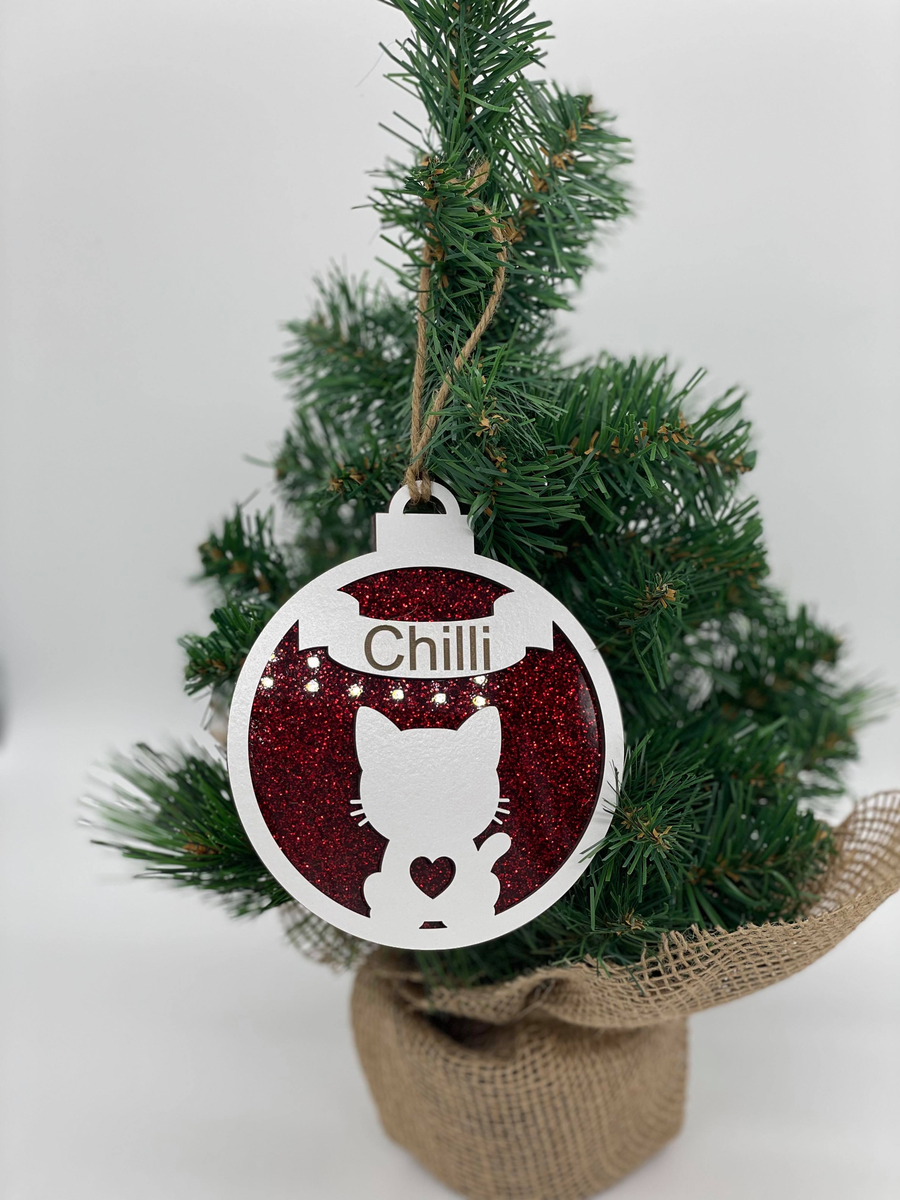 Cat ornament – Bons blocks and laser crafts