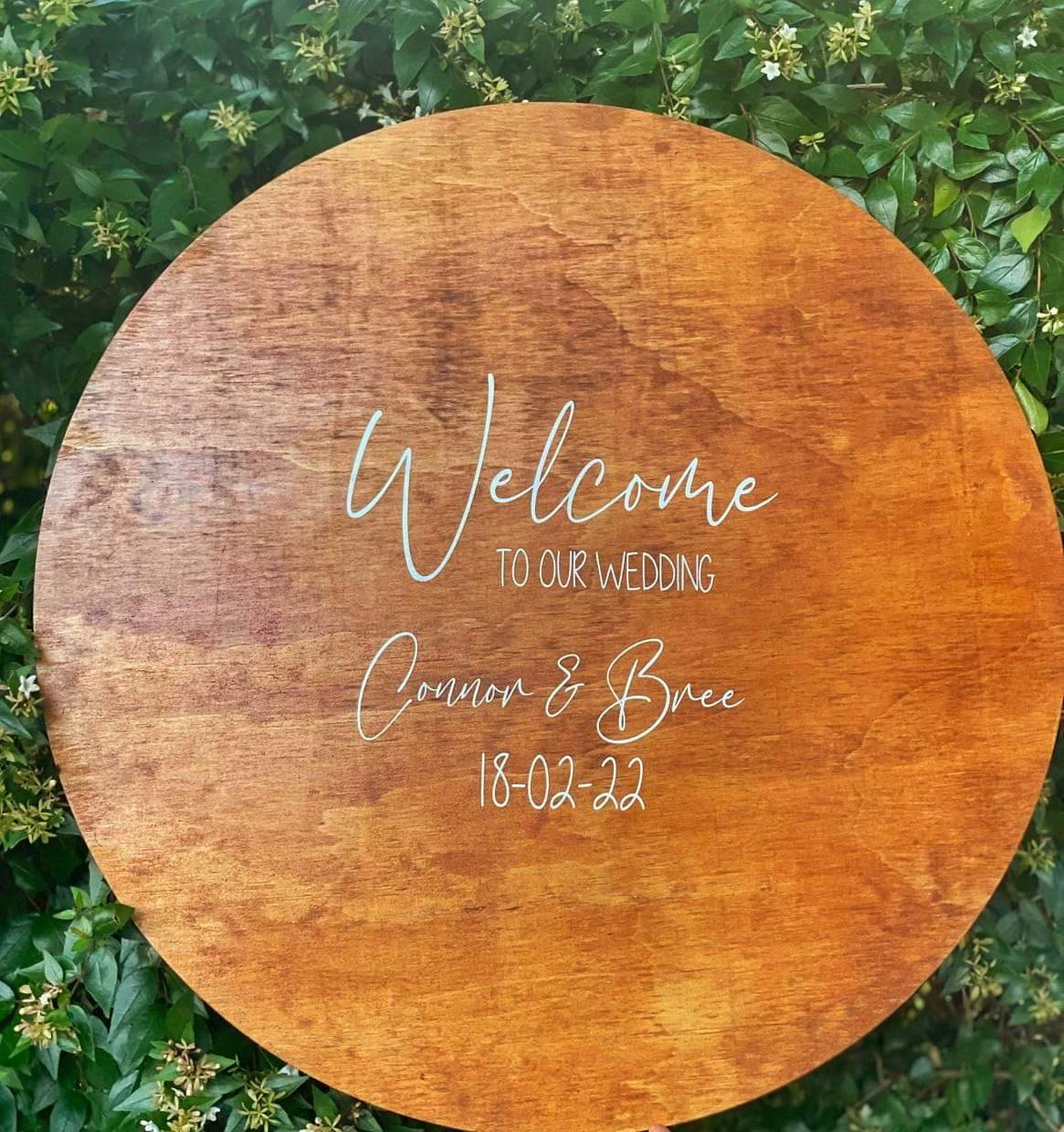 Welcome Sign – Bons blocks and laser crafts