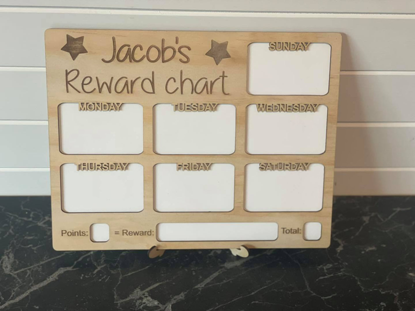 Reward Chart – Bons blocks and laser crafts